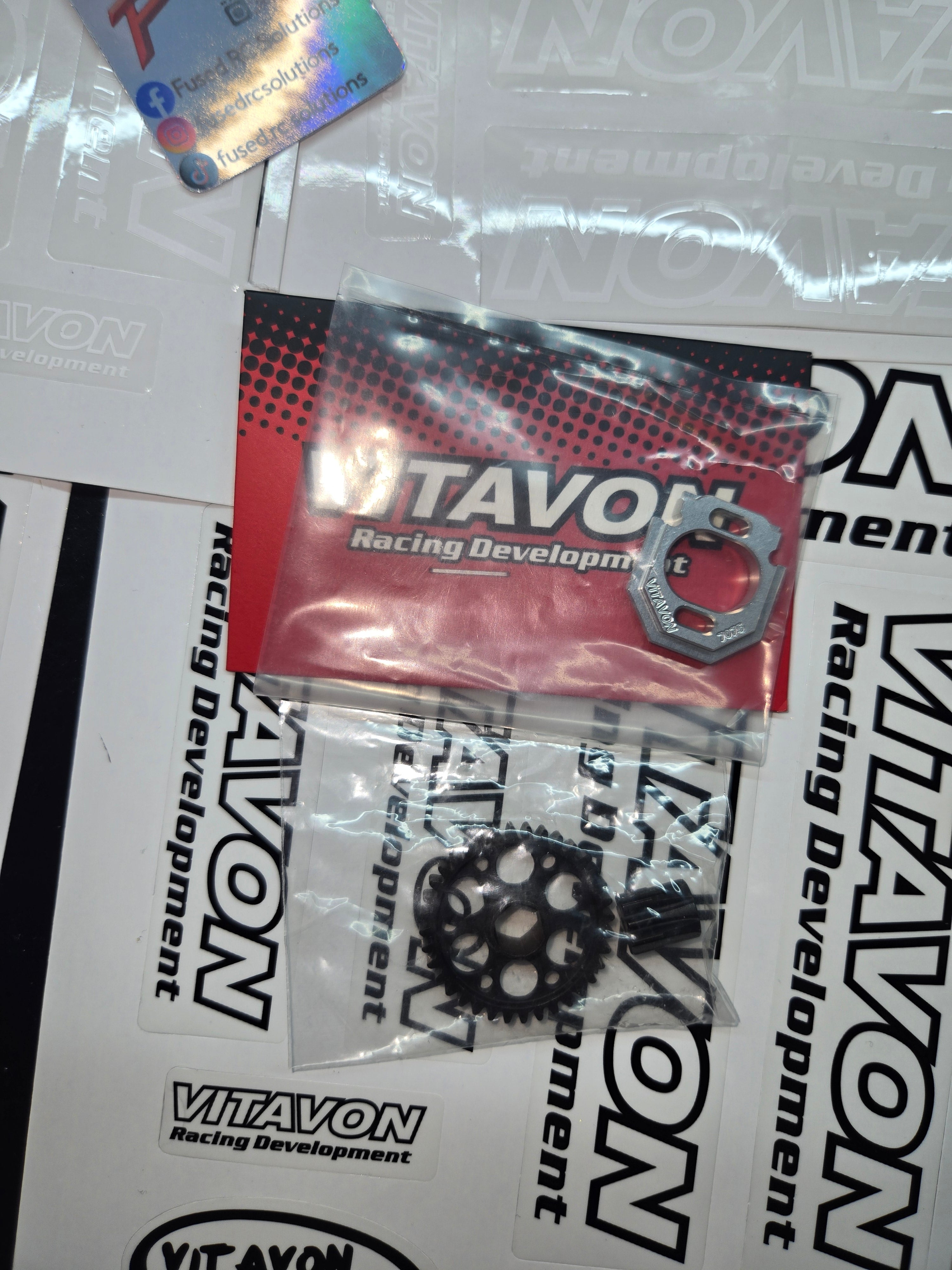 VITAVON CNC Alu7075 V2 Adjustable Motor Mount & HD Steel 10/36T 0.8 Mo ...